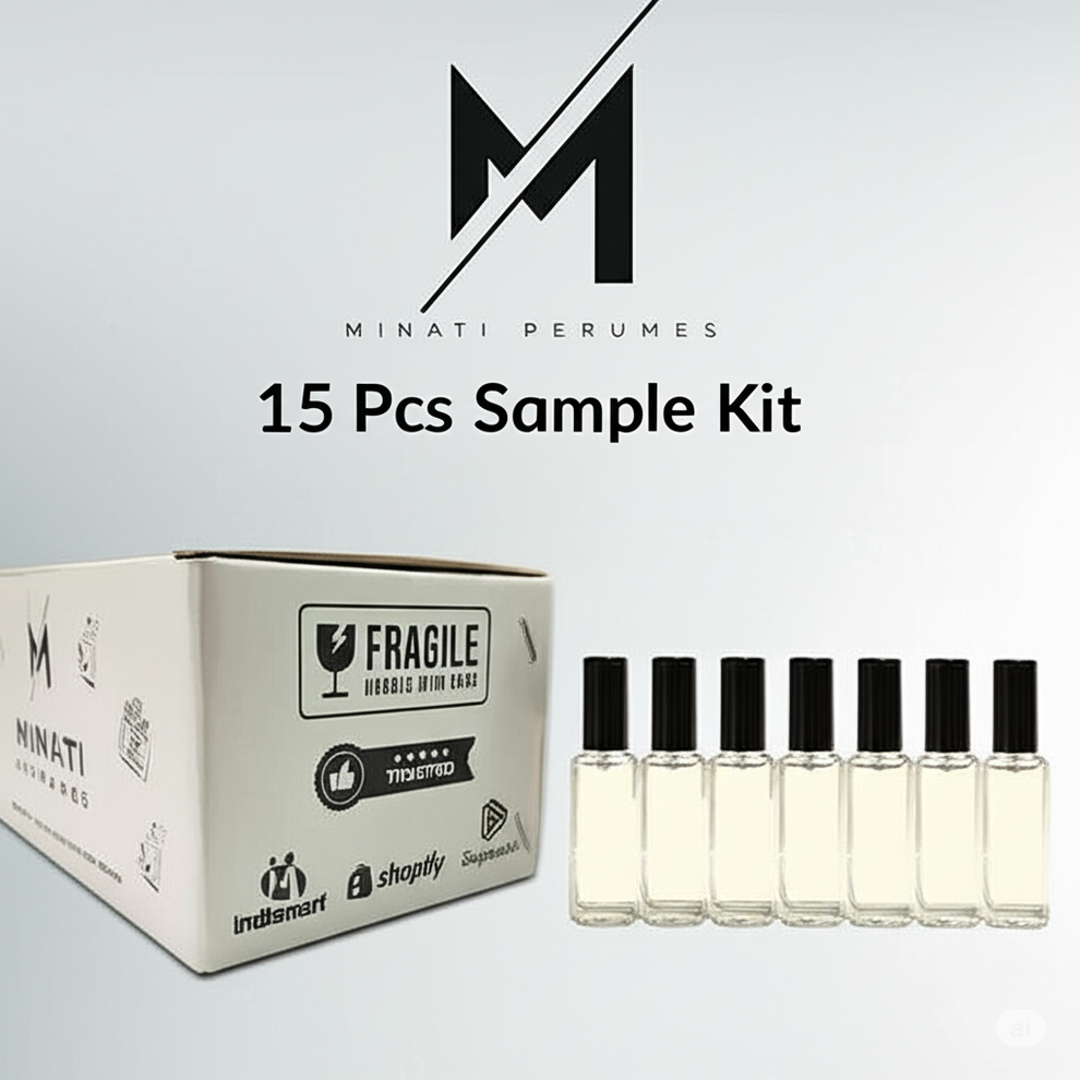Perfume Sample Kit – 15 Premium Fragrances – Minati Luxury